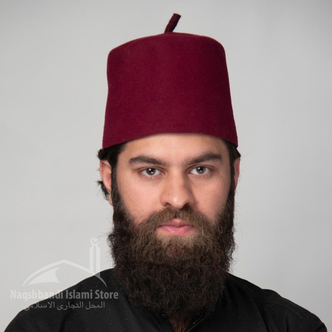 Traditional Ottoman Turkish Fez Cap – Felted Wool Maroon