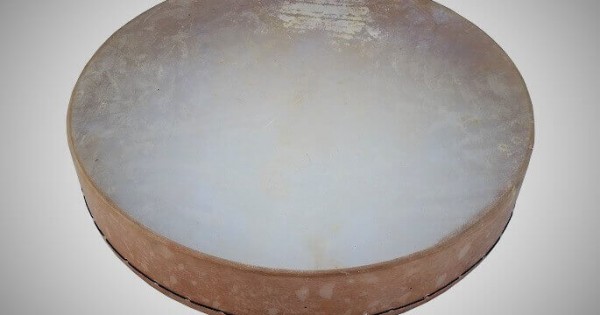 Ancient Wooden Duff Hand Sufi Drum 20 Inches