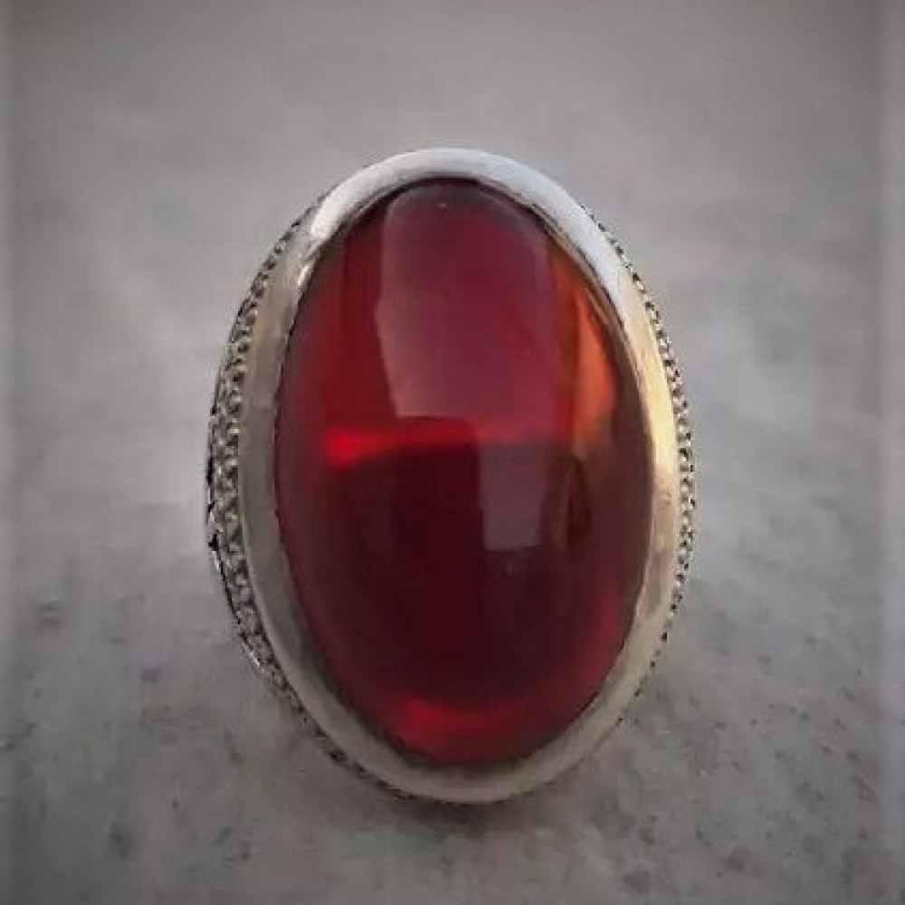 Buy Ruby Yaqoot Silver Ring – Natural Handmade Ruby (Unisex ...