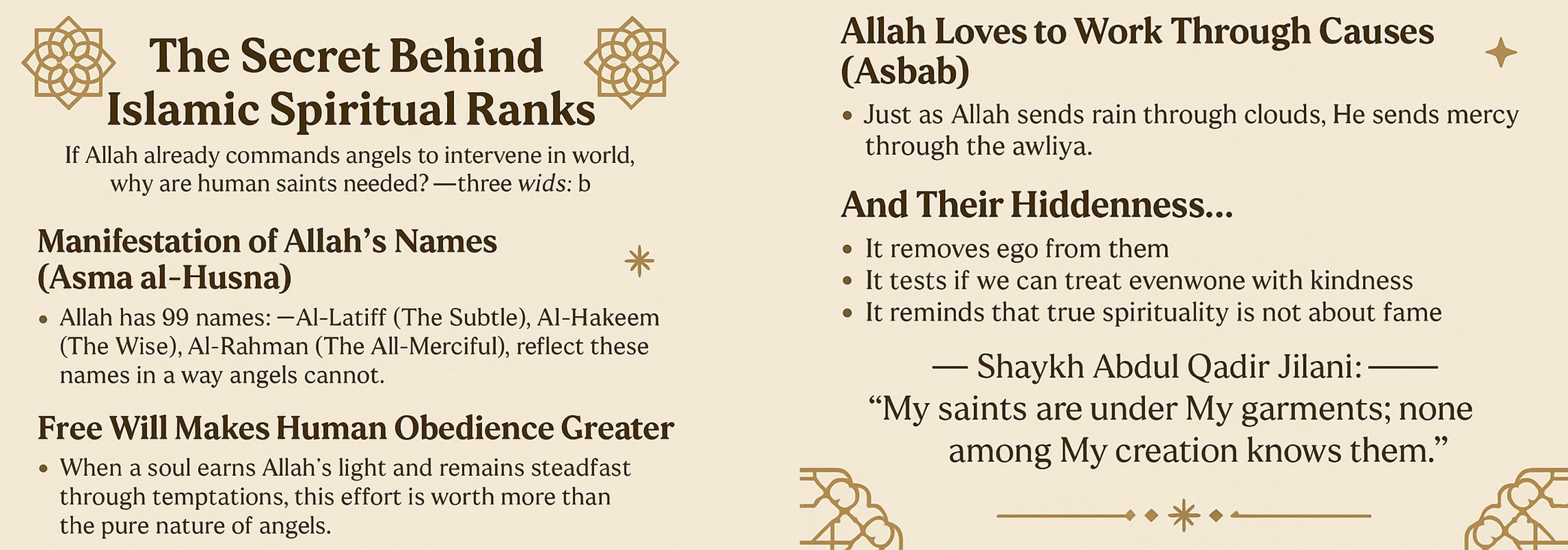 Islamic Spiritual Ranks and Guidance Through Life Stages: From ...